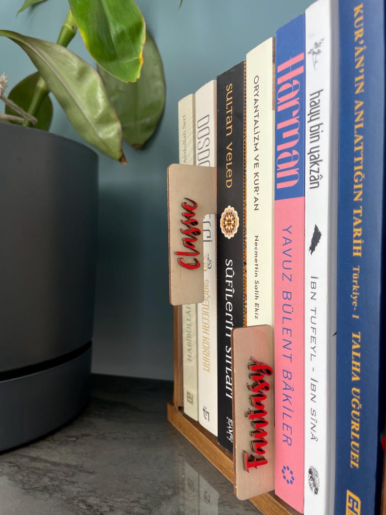 Customizable Library Dividers: Bookshelf Organization Set for Book ...