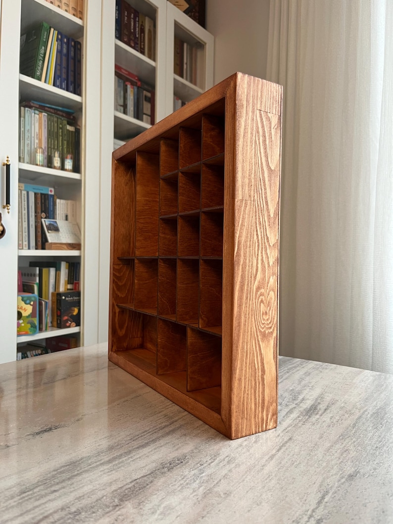 Curio Shelf, Miniature Display Cabinet, Wooden Display Case for ...