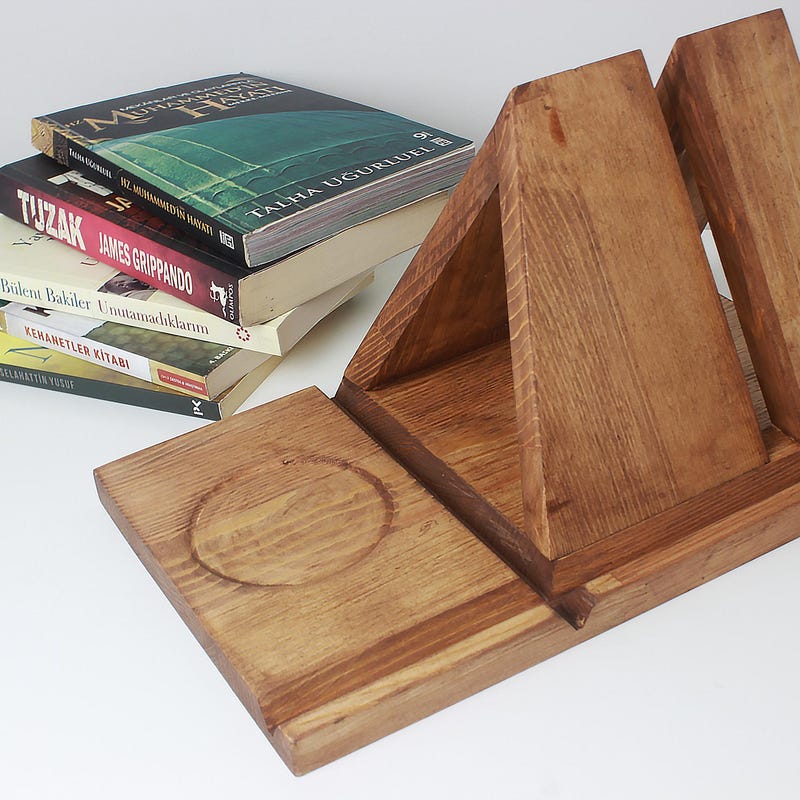 Desk Book Holder - Etsy
