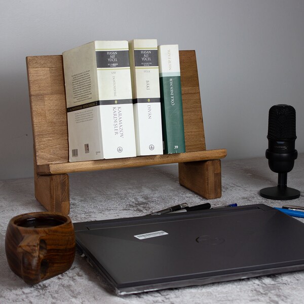 Wooden Desktop Bookends - Etsy