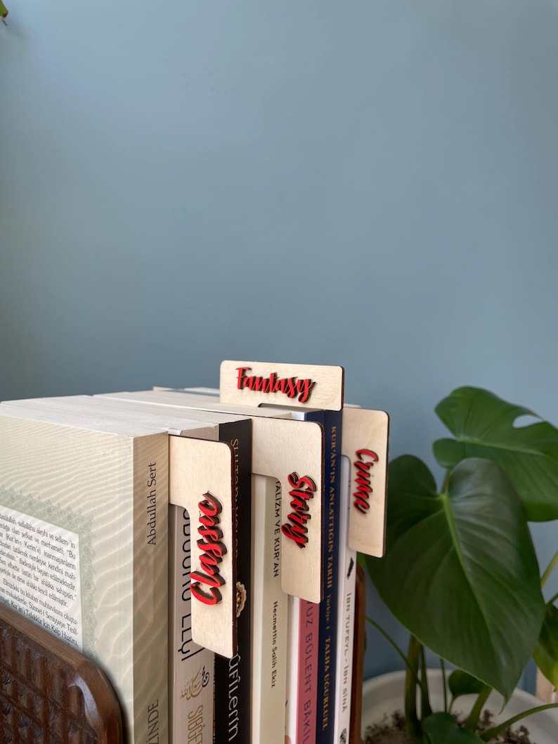 Customizable Library Dividers: Bookshelf Organization Set for Book ...