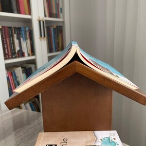 Walnut Wood Book Display Shelf and Book Rest, Book Holder & Book Stack ...