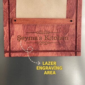 Personalized Magnetic Wooden Notepad Holder, Rustic Wooden Paper Roll ...