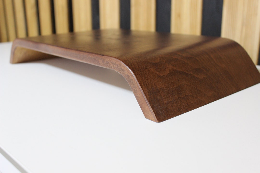 Personalized Wooden Monitor Stand Custom Walnut Monitor - Etsy