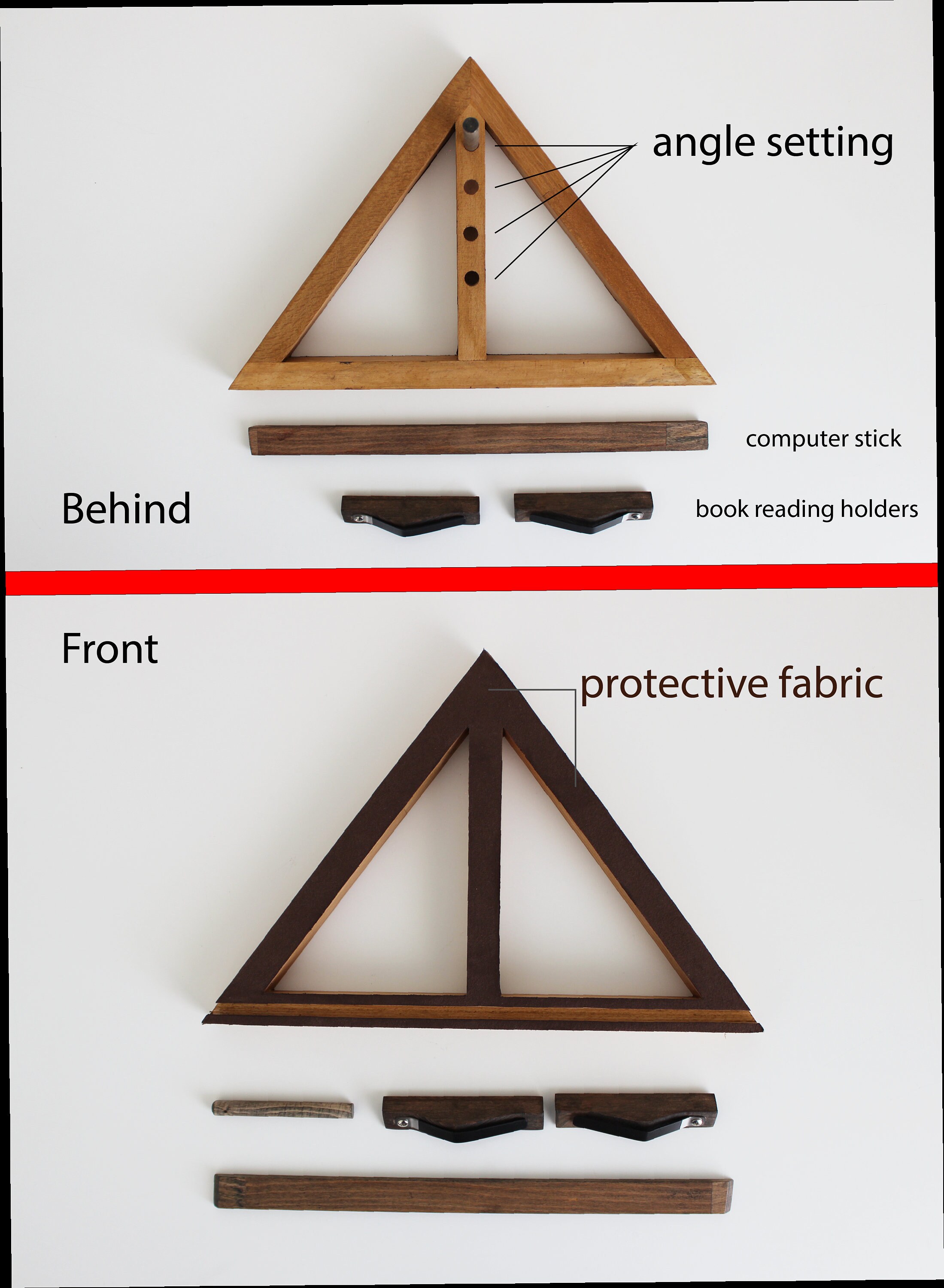 Adjustable Tiered Computer Stand With Built-in Book Reader - Etsy