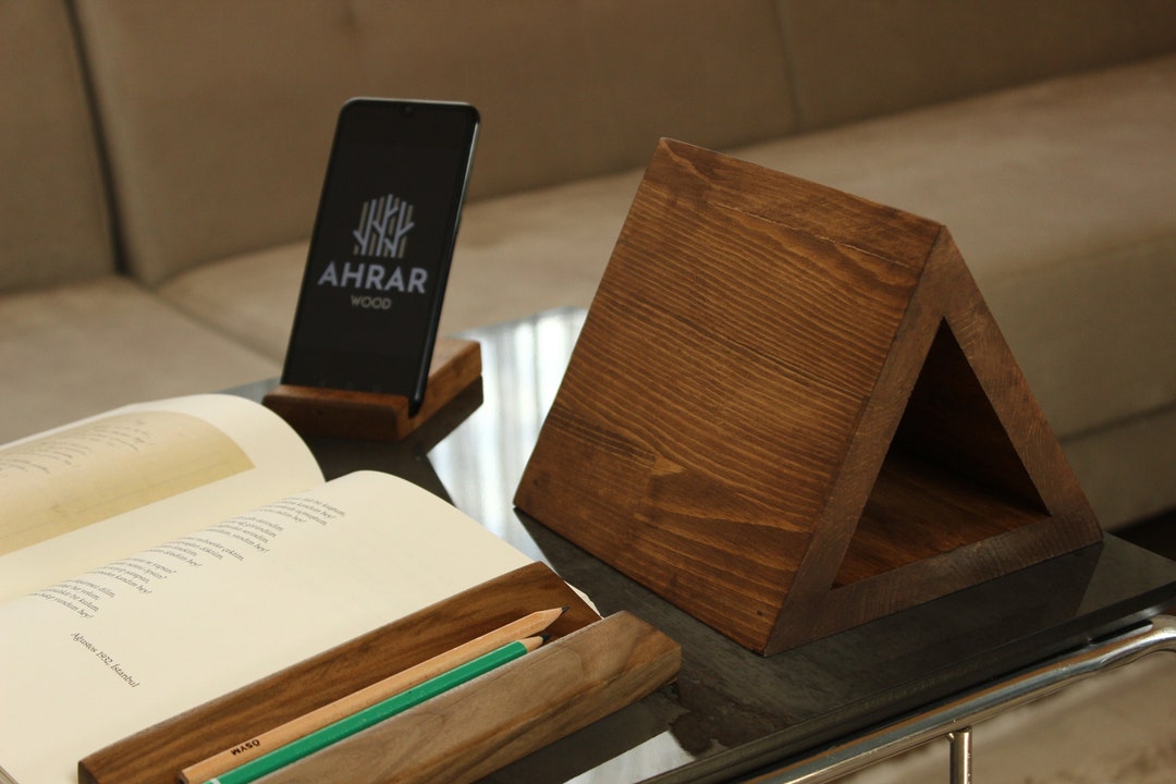 Minimalist Triangle Book Holder for Christmas Elegant Wood Display ...