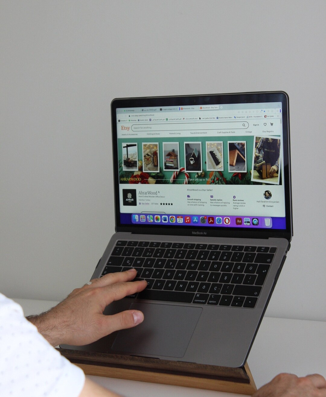 Adjustable Tiered Computer Stand With Built-in Book Reader, Portable ...