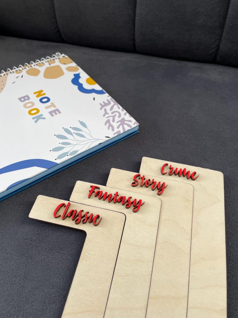 Customizable Library Dividers: Bookshelf Organization Set for Book ...