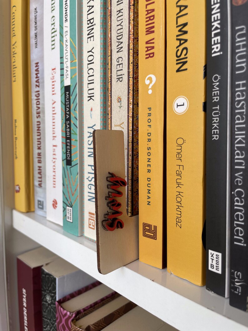 Customizable Library Dividers: Bookshelf Organization Set for Book ...