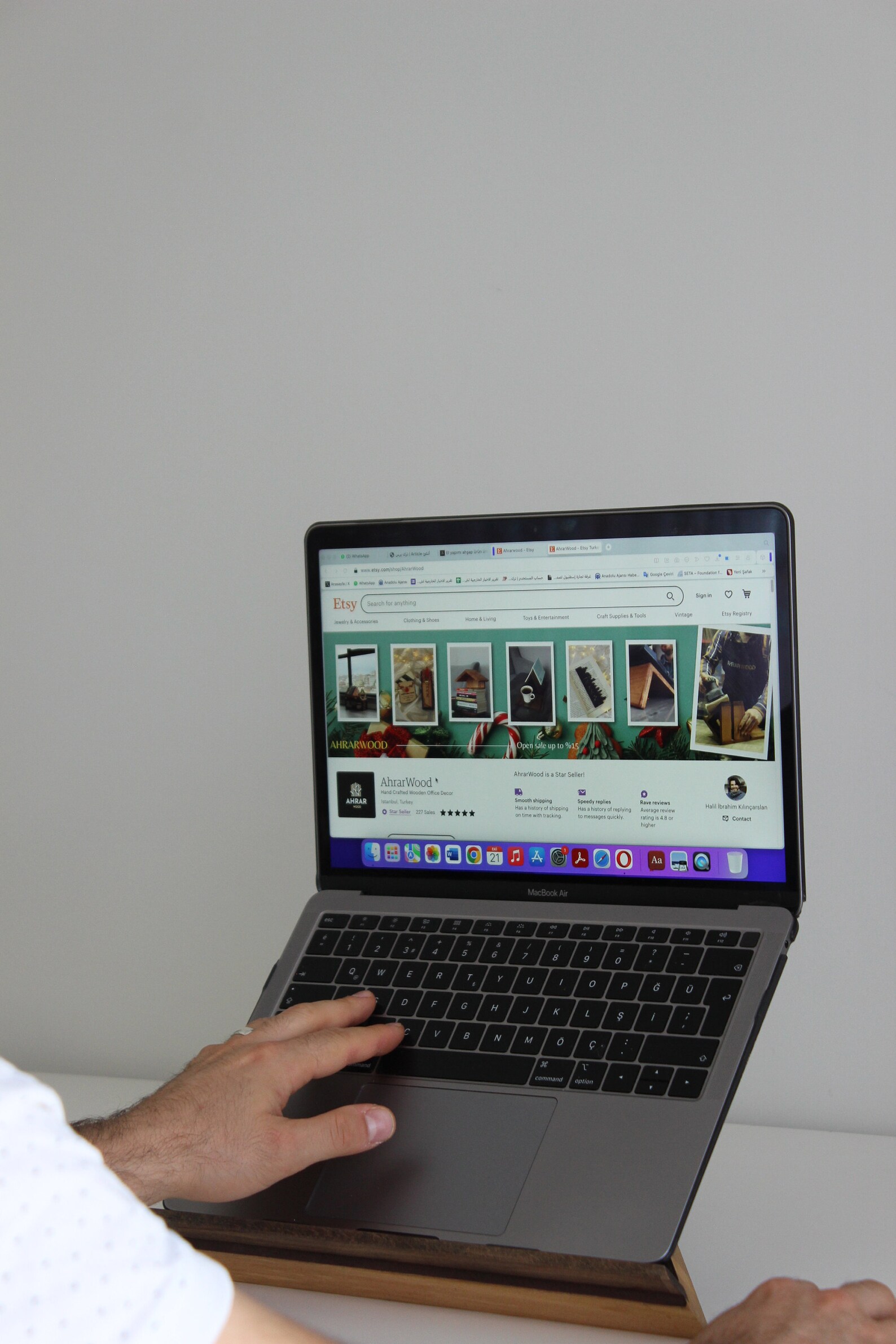 Adjustable Tiered Computer Stand With Built-in Book Reader - Etsy