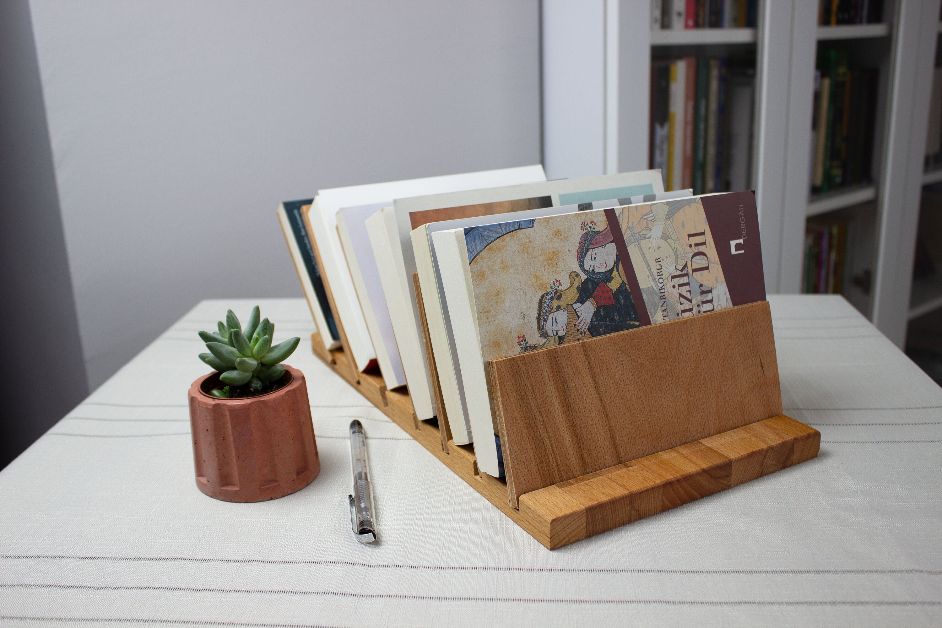 Wooden Book Holder, Bookmark Holder, Personalized Book Stand, Mini ...