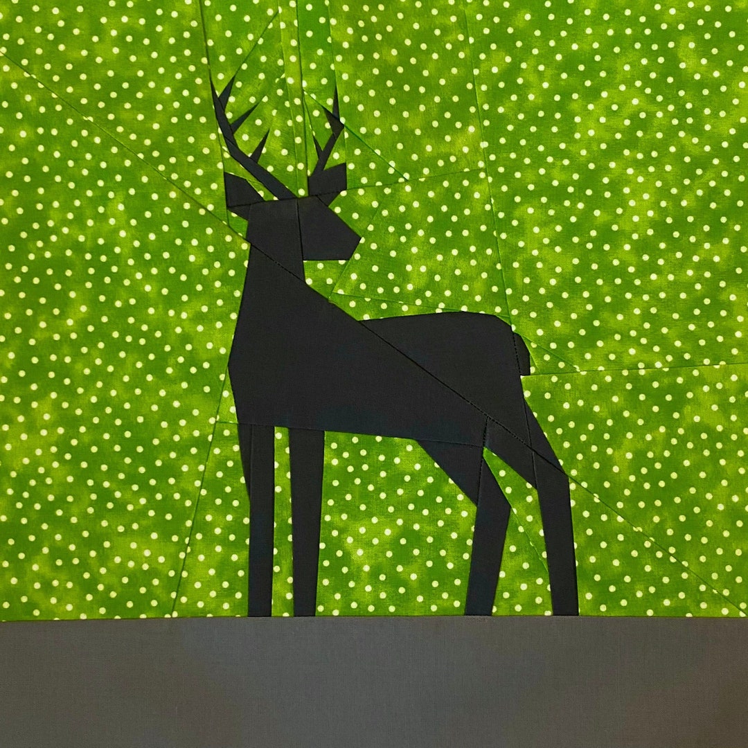 Animal Paper Piecing Pattern, Deer, Reindeer, Animal Quilt Pattern ...