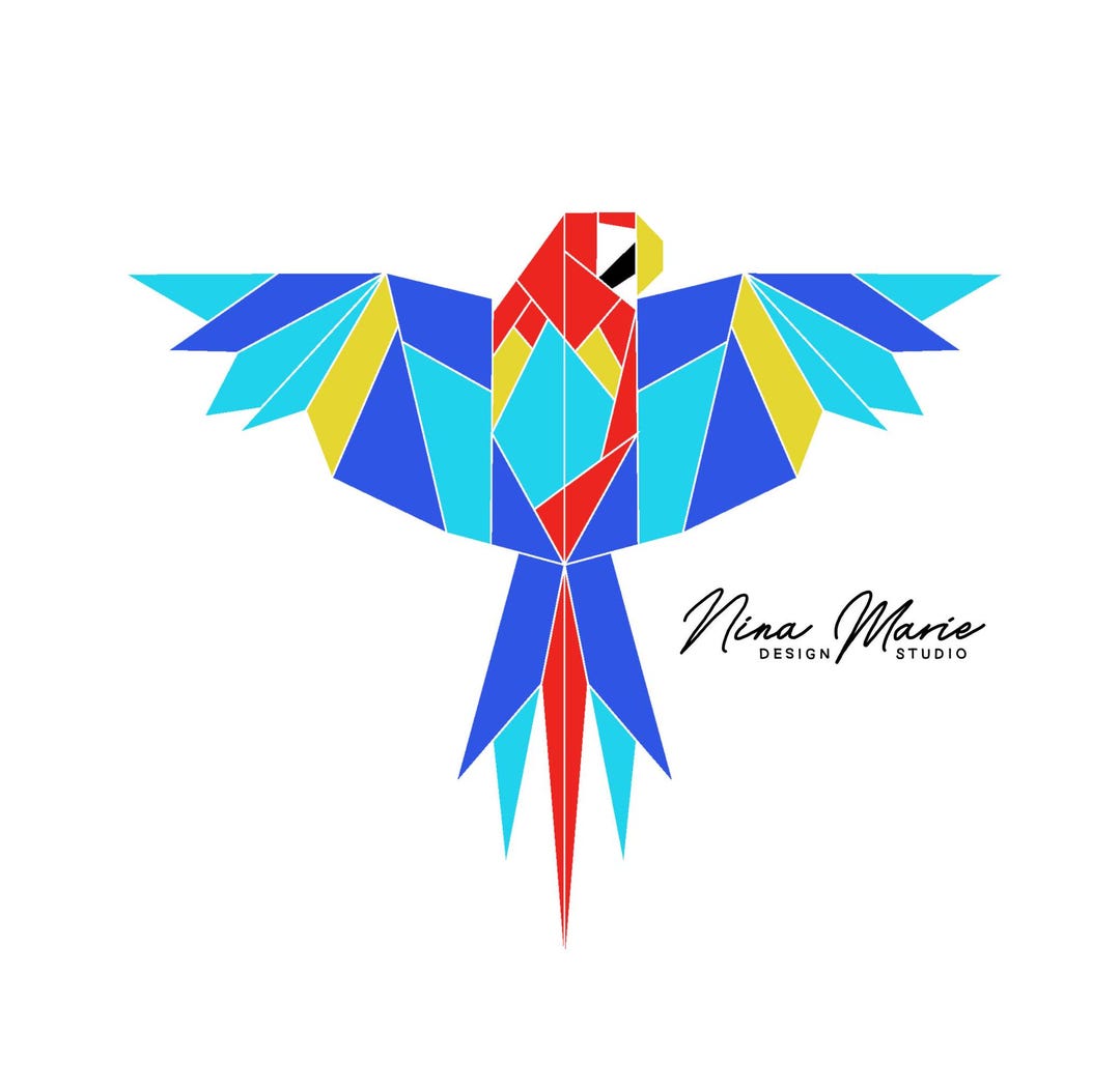 Parrot Foundation Paper Piecing Pattern, Parrot FPP, Flying Macaw ...