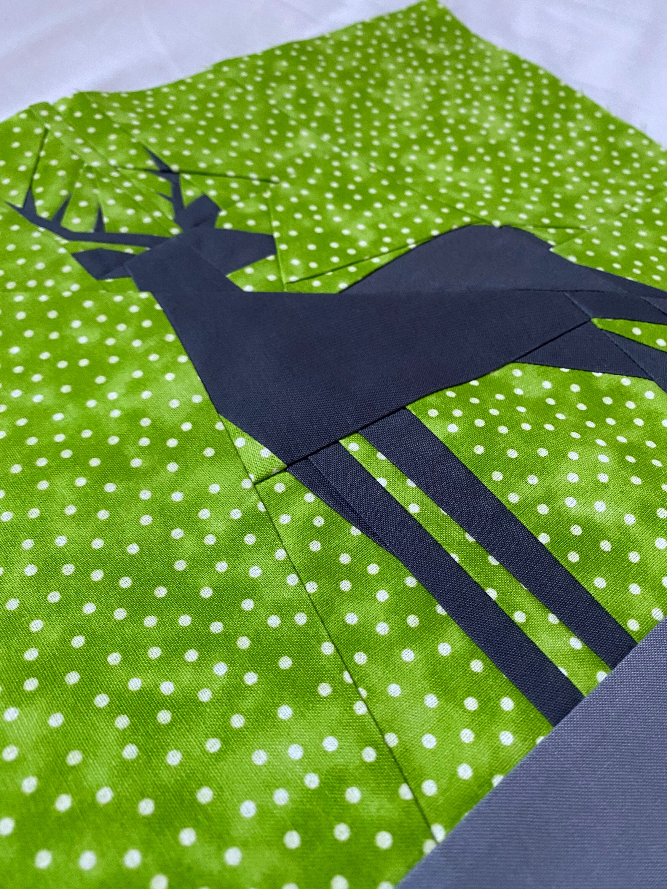 Animal Paper Piecing Pattern, Deer, Reindeer, Animal Quilt Pattern ...