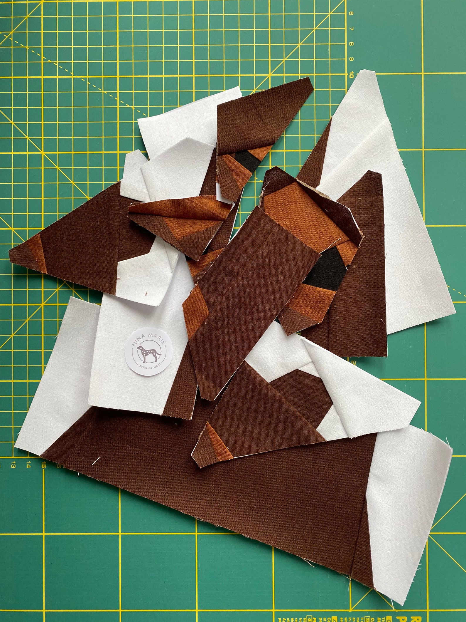 Bear Foundation Paper Piecing Pattern, Bear FPP, Animal PDF Sewing ...