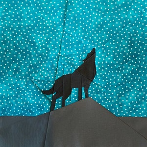 Animal Quilt Pattern, Wolf, Foundation Paper Piecing Pattern, PDF ...