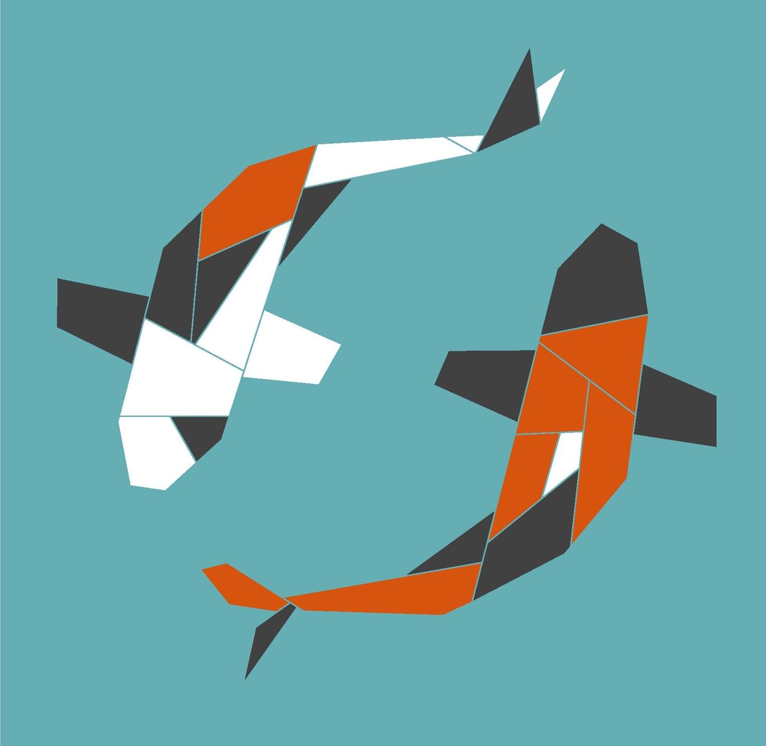 Koi Fish Paper Piecing Pattern, Carp, Koi Quilt Block Pattern, PDF ...