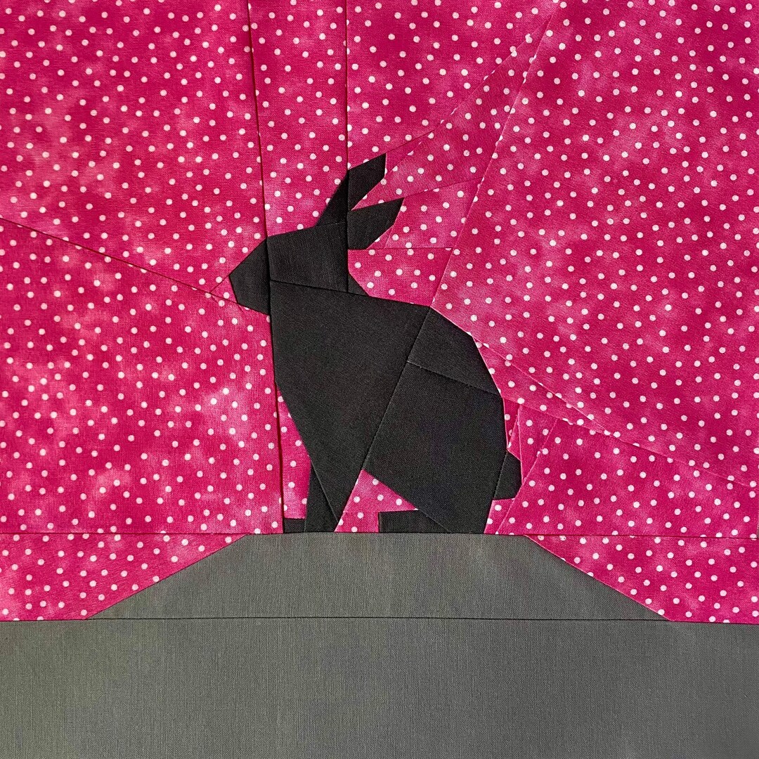 Animal Quilt Paper Piecing Pattern, Rabbit, Bunny, Hare, Animal Quilt ...