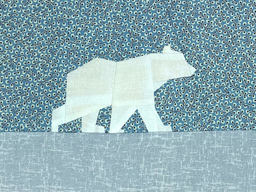 Bear Paper Piecing Pattern, Polar Bear, Grizzly Bear, PDF Animal ...