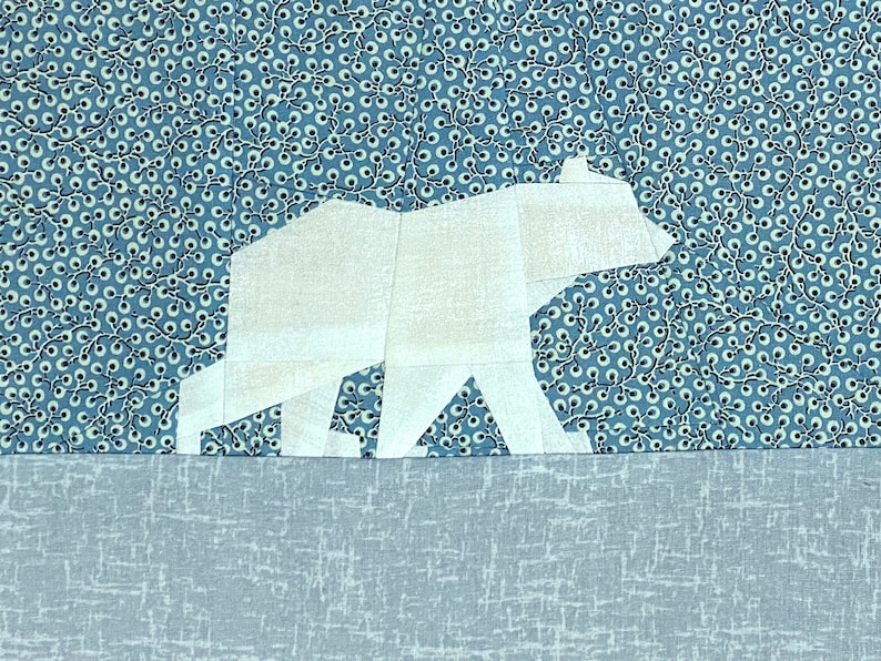 Bear Paper Piecing Pattern, Polar Bear, Grizzly Bear, PDF Animal ...