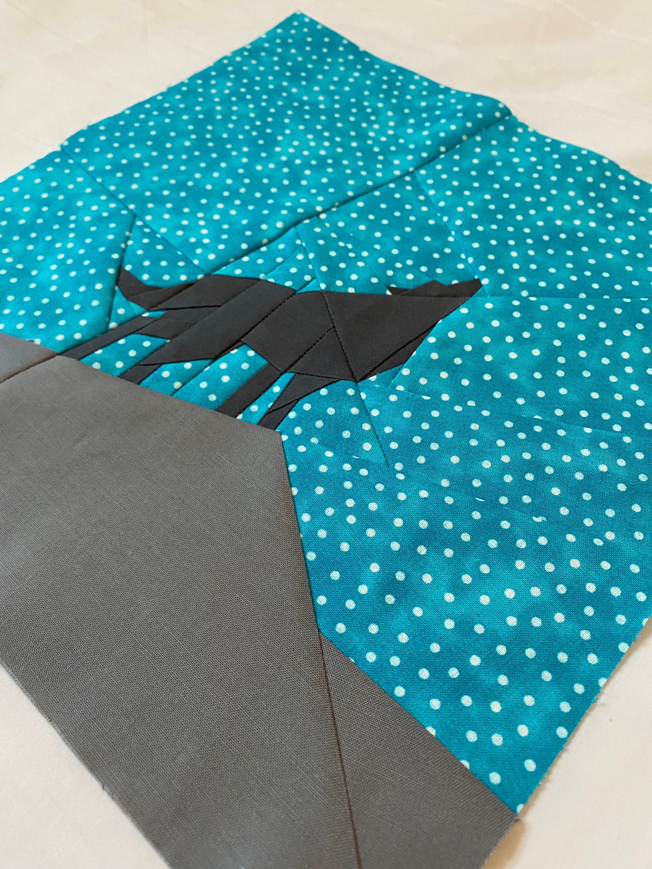 Animal Quilt Pattern, Wolf, Foundation Paper Piecing Pattern, PDF ...