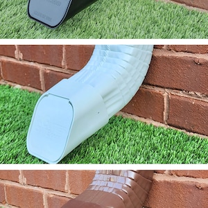 Guttergate Downspout Extension Type-a (2"x3" & 3"x4") White, Brown, or Black - Etsy