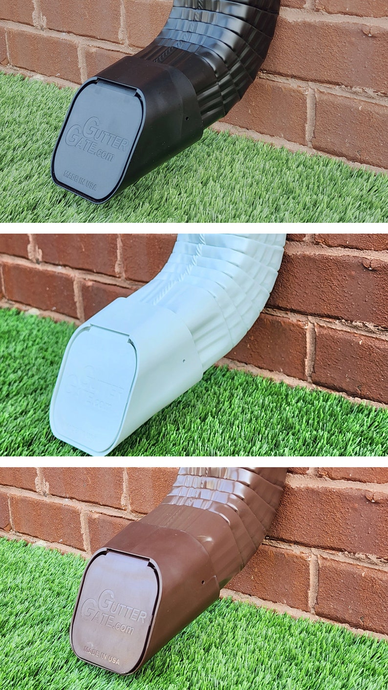 Guttergate Downspout Extension Type-a (2"x3" & 3"x4") White, Brown, or ...