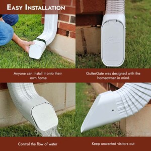 Guttergate Downspout Extension Type-b (3"x2" & 4"x3") - Etsy