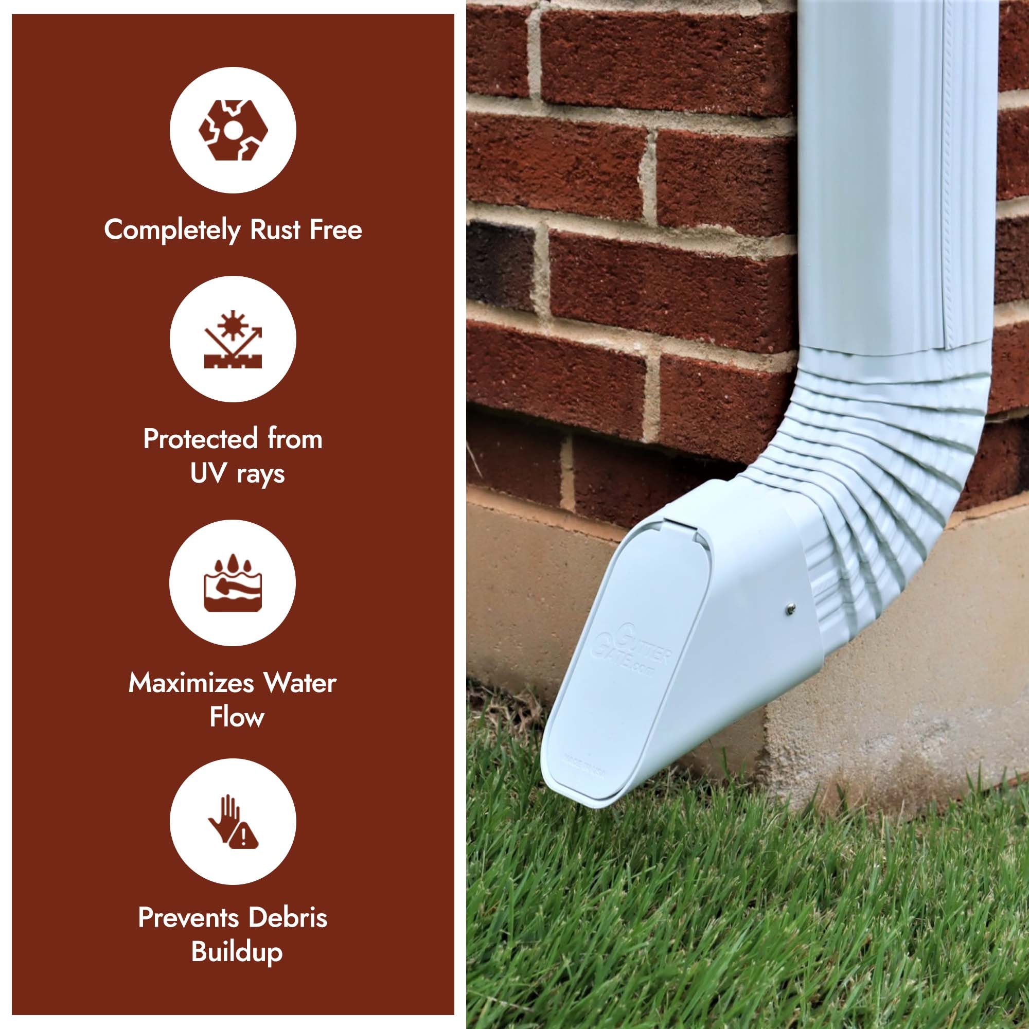Guttergate Downspout Extension Type-b 3x2 & 4x3 - Etsy Canada