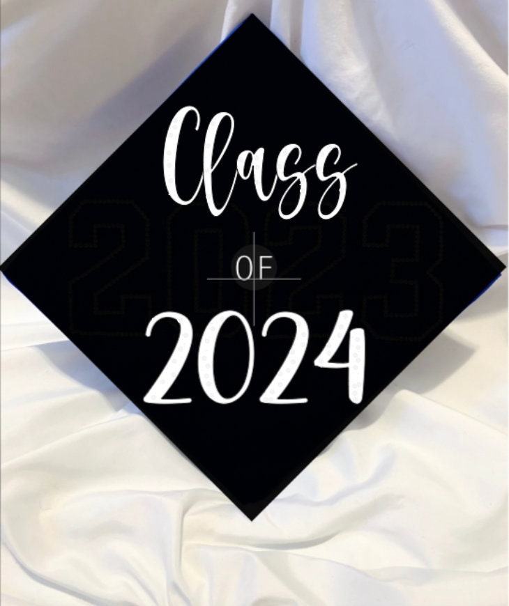 Class of 2024 Rhinestone Graduation Cap - Etsy