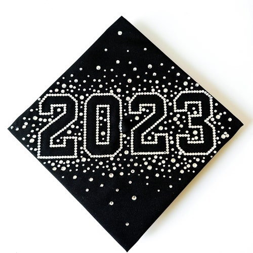 Custom 2023 Ombre Rhinestone Graduation Cap - Etsy