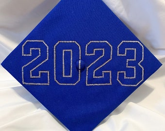 Custom 2023 Ombre Rhinestone Graduation Cap - Etsy
