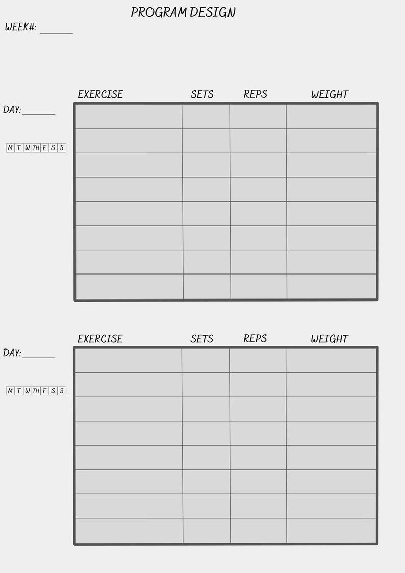 Printable Personal Trainer Planner - Etsy