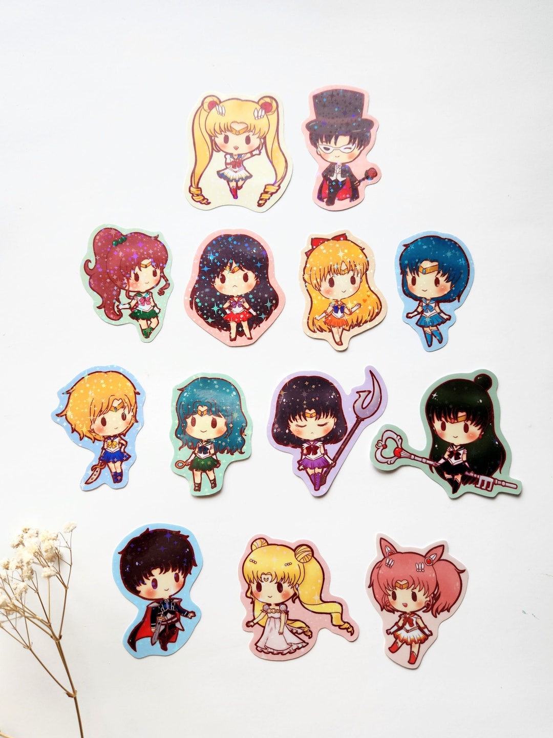 Sailor Moon Stickers / Kawaii Anime Chibis / Laptop Stickers / Cute ...