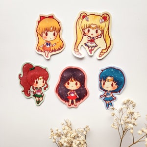 Sailor Moon Stickers / Kawaii Anime Chibis / Laptop Stickers / Cute ...