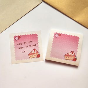 Chonky Cat Sticky Notes / Kawaii Animal Theme/ Cute Office Stationery ...