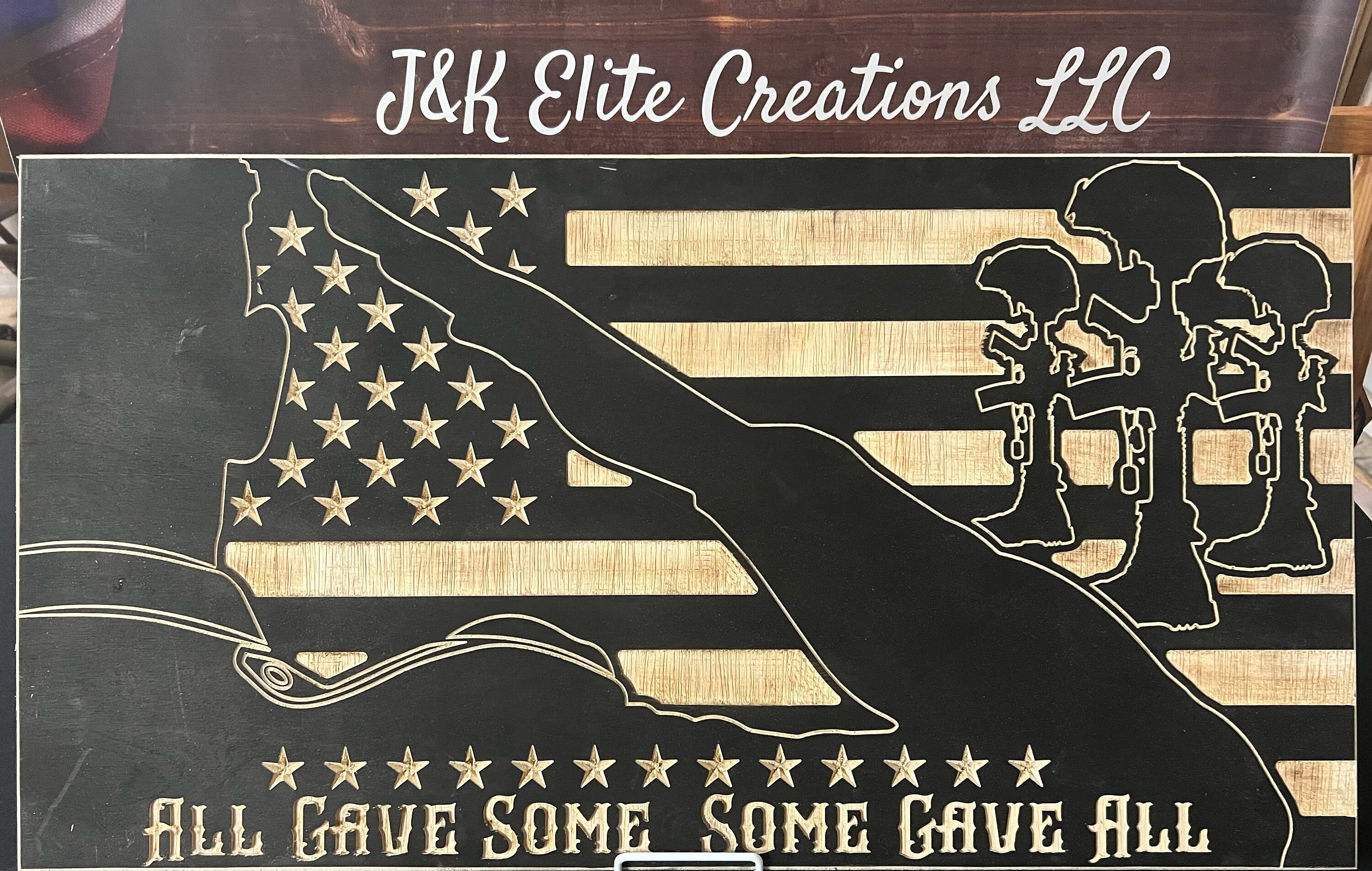 Rustic Wooden Military Flag, Wooden American Flag, Old Glory ...