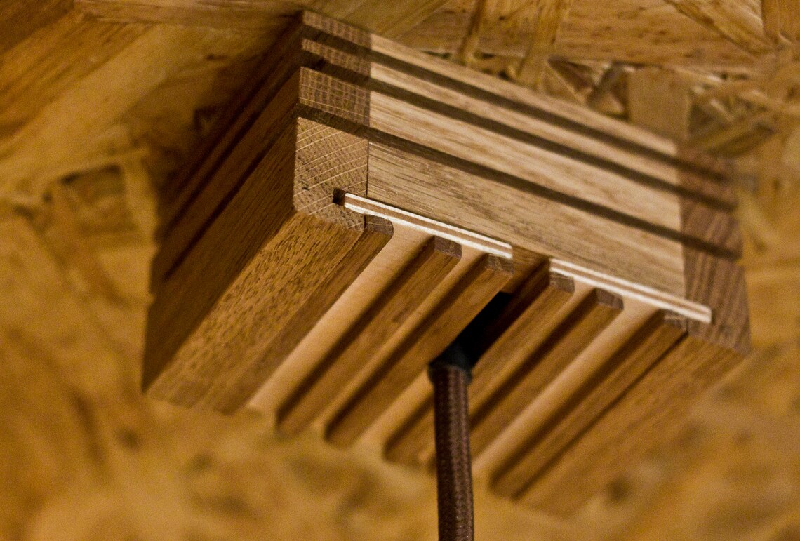 Japanese-style Hanging Night Light Lantern Made of Wood and - Etsy