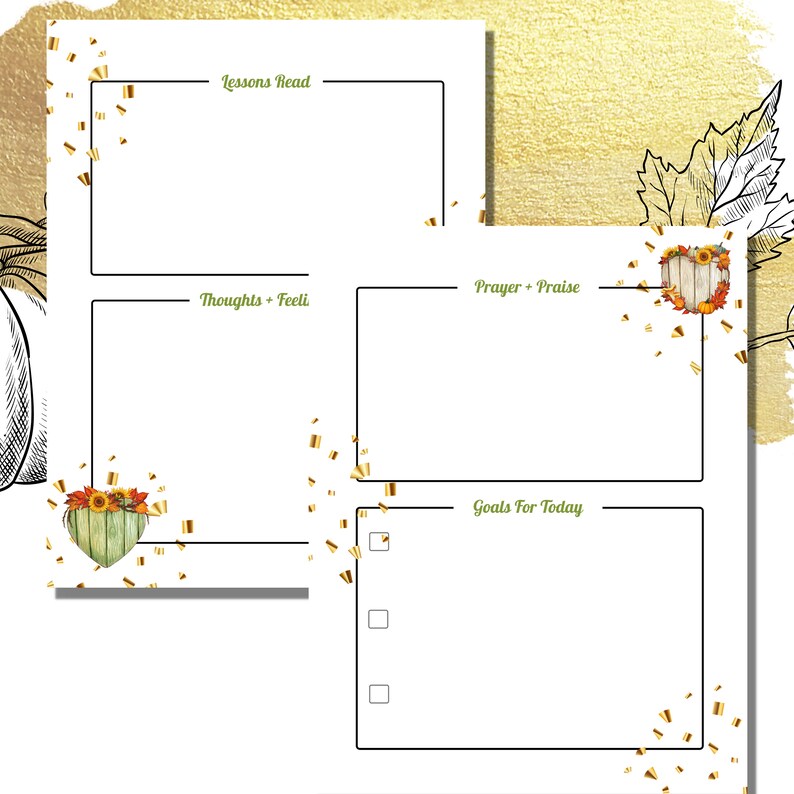 Fall Themed | Printable Bible Study and Devotional Sheet | in Depth ...
