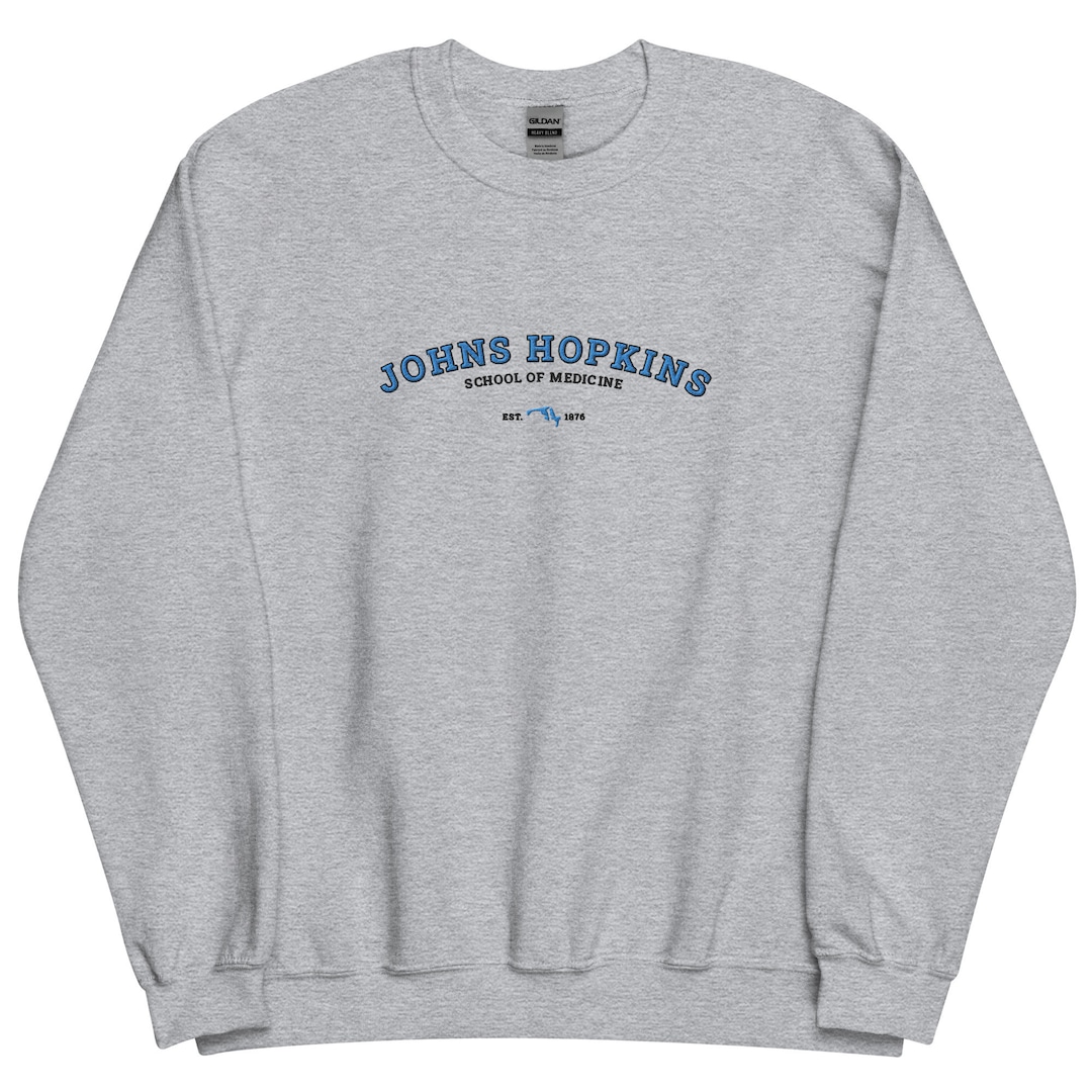 Johns Hopkins University School of Medicine Sweater Embroidered ...