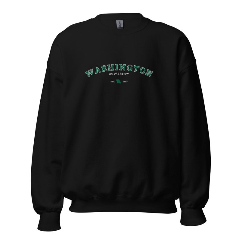 Washington University of St. Louis Sweater Embroidered Crewneck Vintage ...