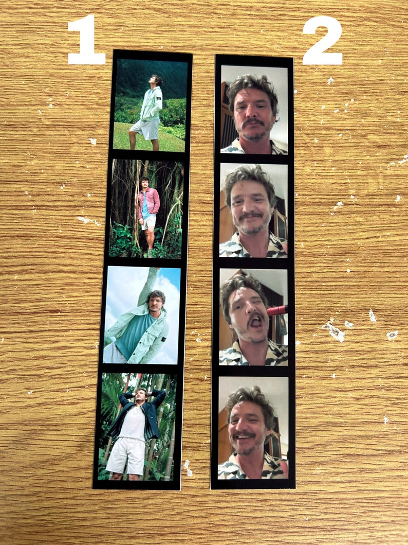 PEDRO PASCAL Photobooth Bookmark//wall Art - Etsy UK