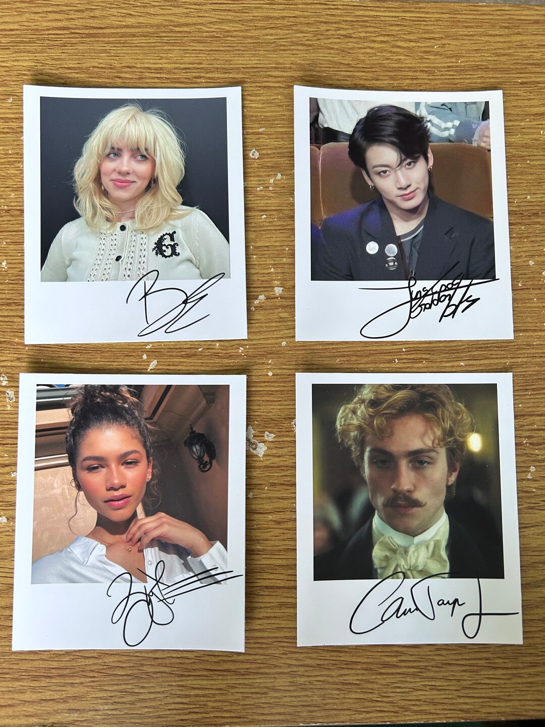 CUSTOMISED Celebrity Wall Art With Printed Signature, Personalised ...