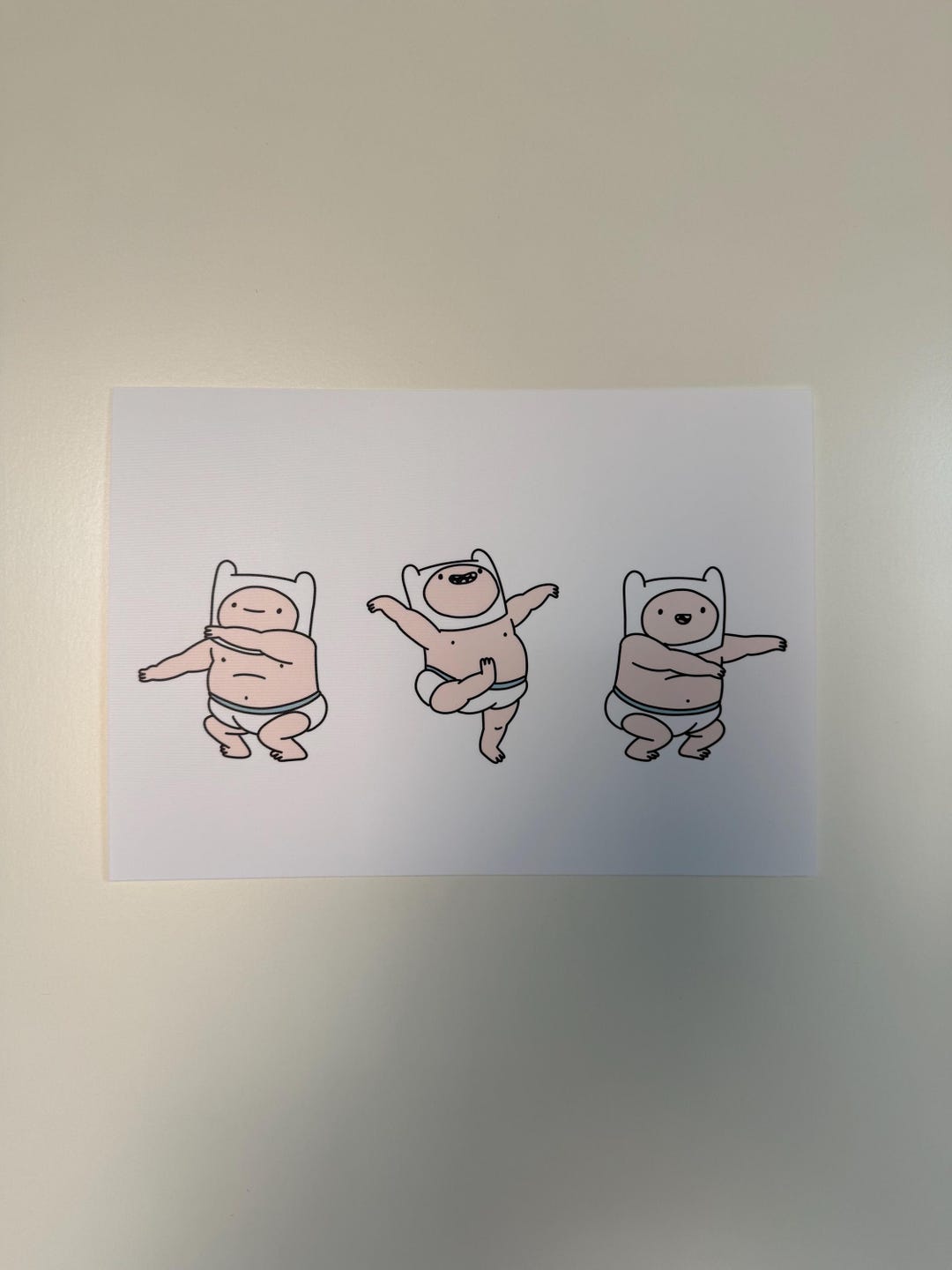 Adventure Time Buff Baby Print, Illustration Wall Art | A5 A4 - Etsy