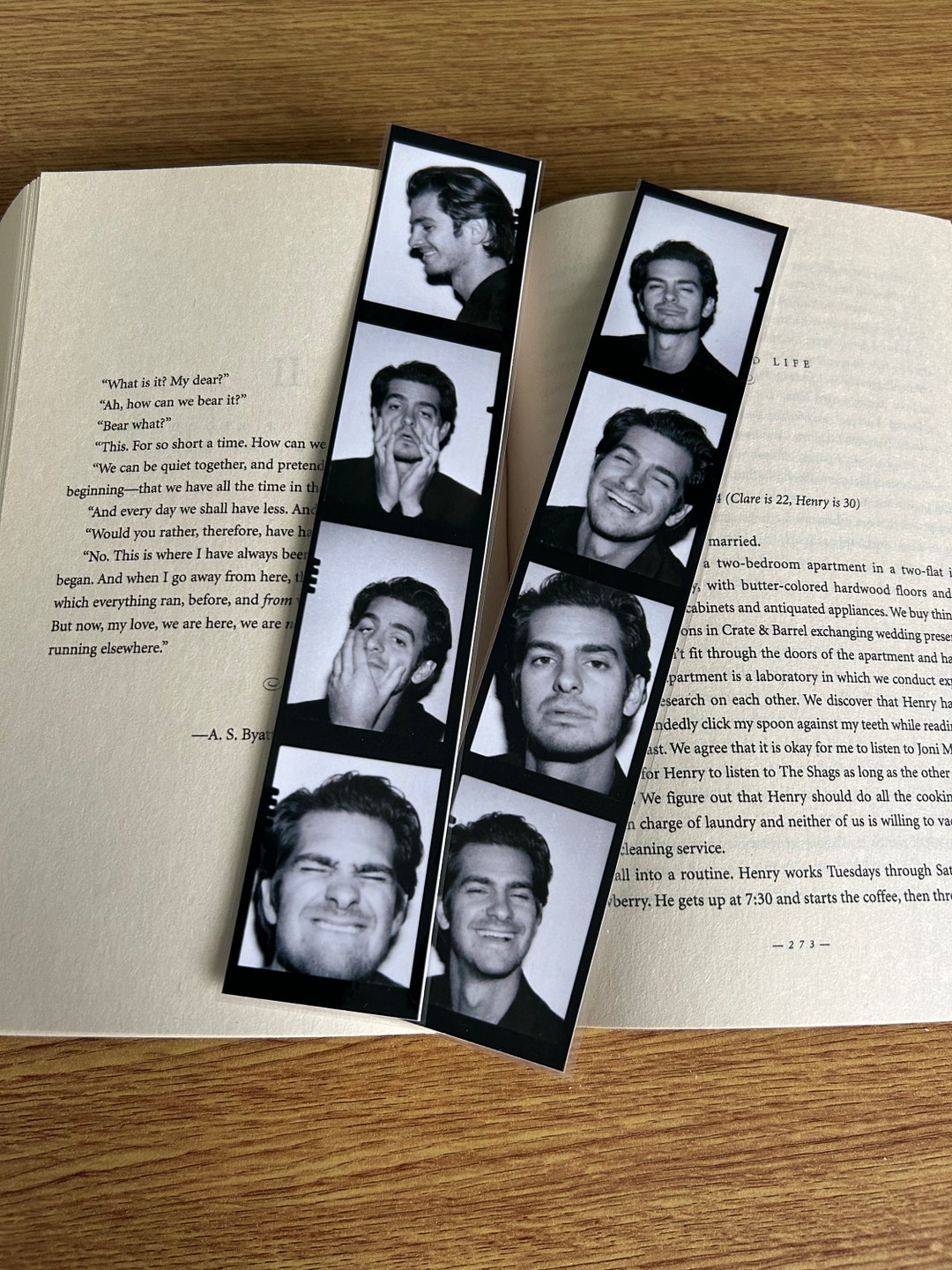 ANDREW GARFIELD Photobooth Bookmark//wall Art - Etsy