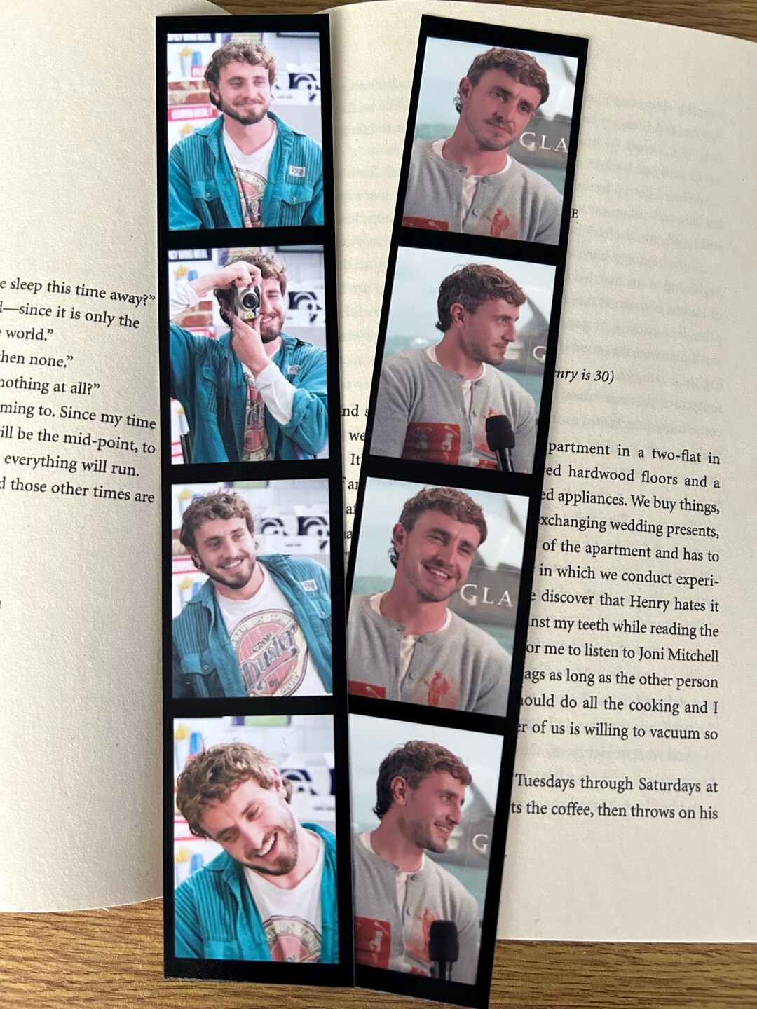 PAUL MESCAL Photobooth Bookmark//wall Art - Etsy