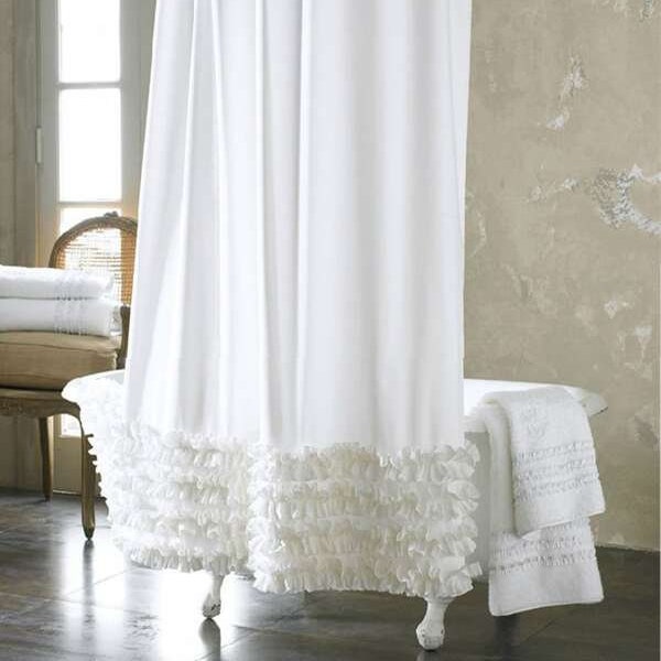 Ruffle Shower Curtain - Etsy