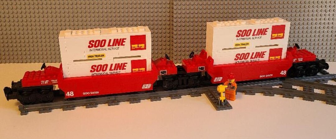 Custom Train SOO LINE Intermodal Doublestack Container Car "please Read ...