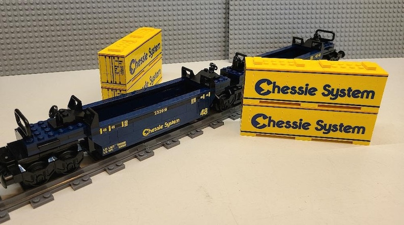Custom Train Chessie System Intermodal Doublestack Container Car ...
