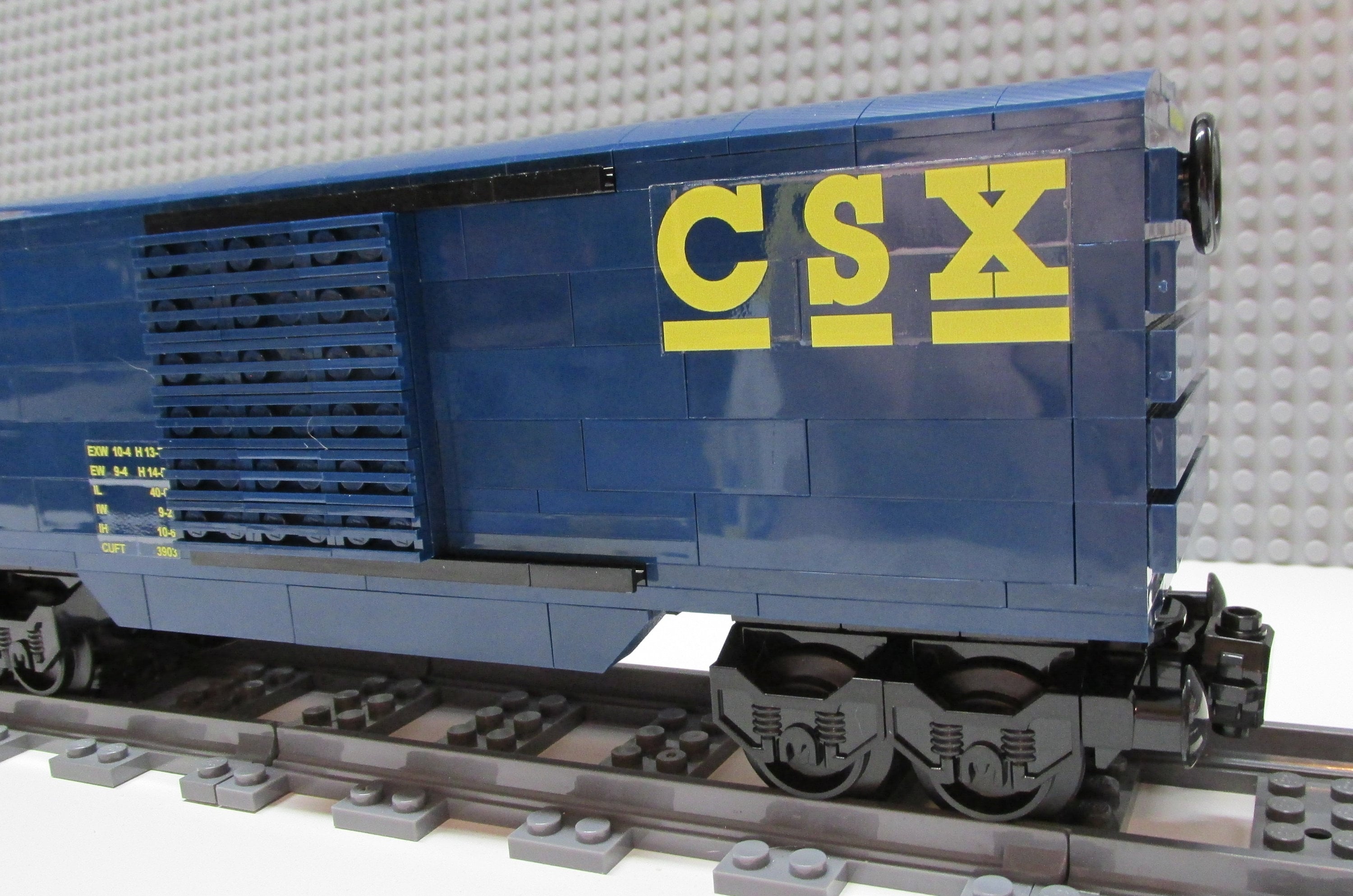 Custom Train CSX Boxcar Dark Blue please Read Description - Etsy